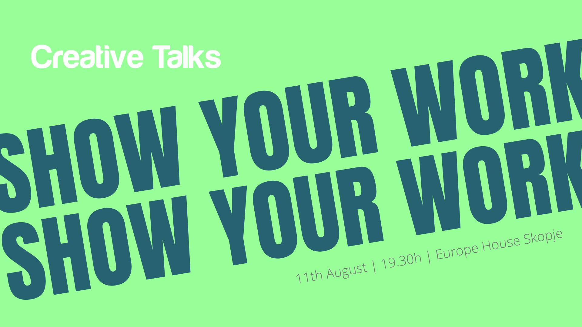 Creative Talks #15: Show Your Work - Creative Talks